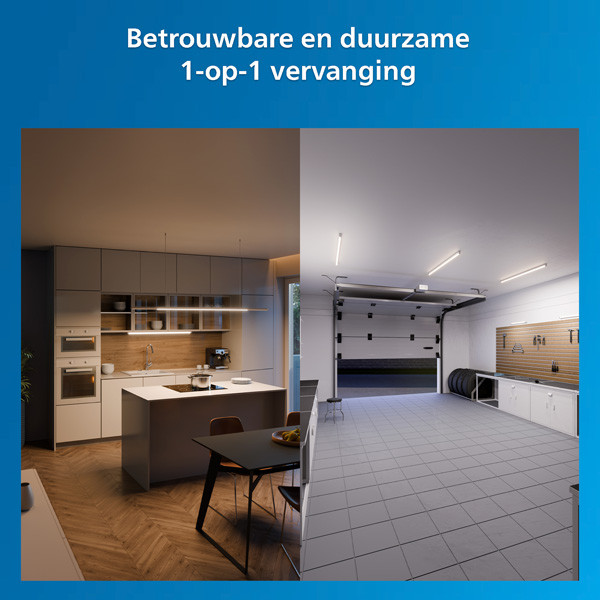 Philips LED TL buis 120 cm | Projectline | 3000K (830) | 2300 lumen (SO) | T5 (G5) | 17.1W (28W ...